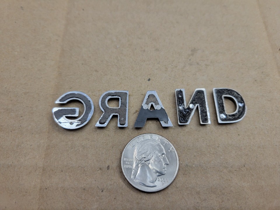 Mercury OEM Grand Marquis Individual Letter Lettering Emblem Badge Logo ...