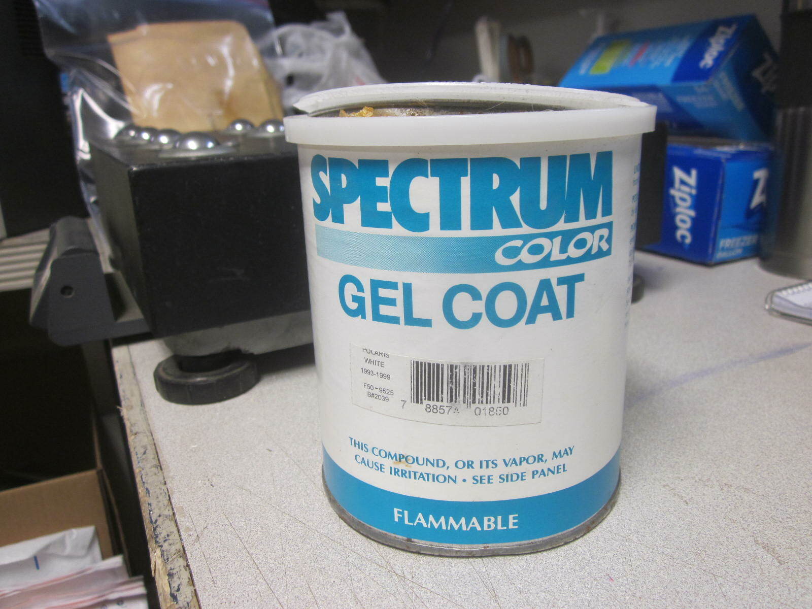 Vintage Spectrum Color Gel Coat 1993-1999 Polaris White Decor Display ...