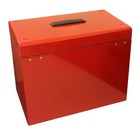 Lockable A4 Metal File Box Filing Storage inc / extra 5 Free Suspension ...