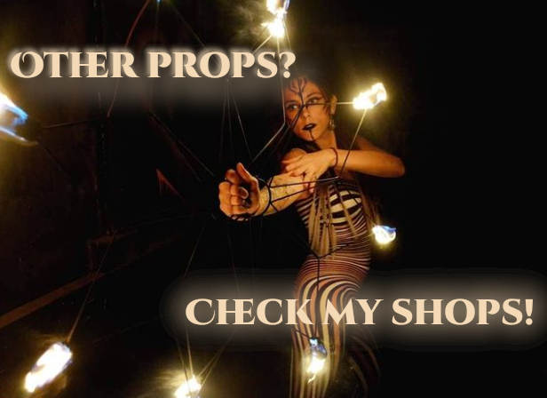 Magic 2‑in‑1 FIRE & LED Fans Remote Controlled Performance Props ...