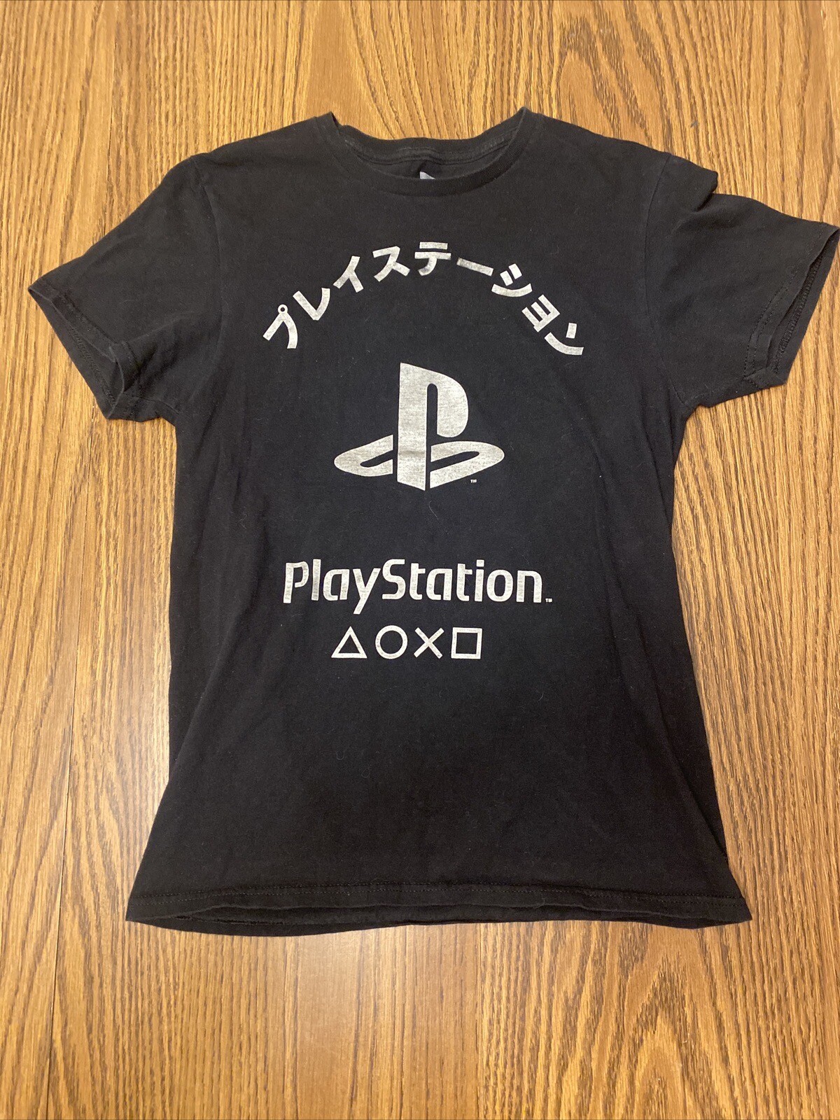 Sony PlayStation Silver Holographic Logo Tee Womans … - Gem