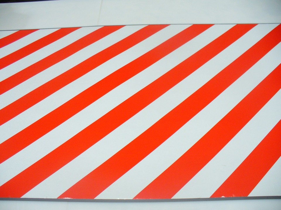 Highway Reflective Vinyl Yellow & Red Chevron plus White, Yellow | eBay UK