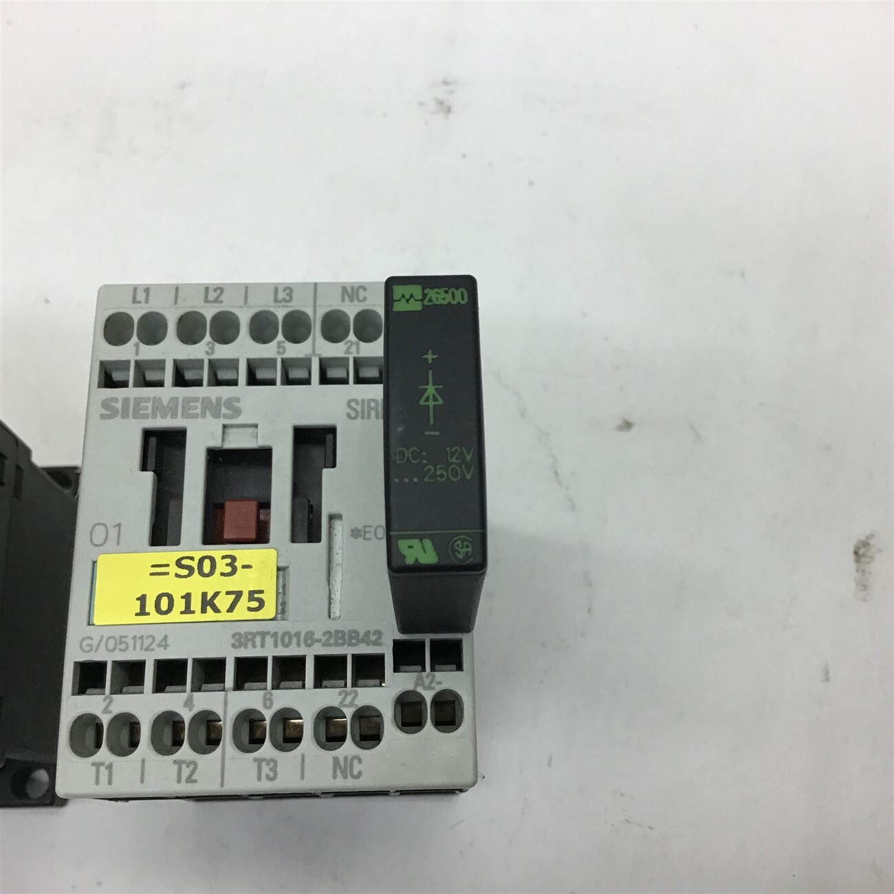 Siemens 3RT1016-2BB42 Contactor 460 v @ 5 Hp 24 Vdc Coil Lot of 2 | eBay