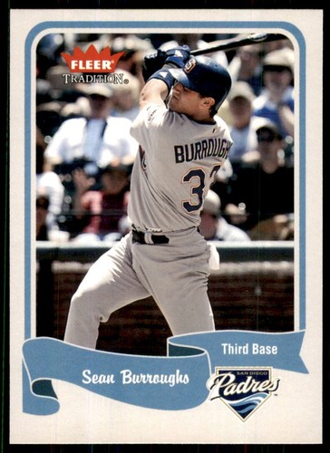 2004 Fleer Tradition Sean Burroughs San Diego Padres #111 MLB Baseball ...