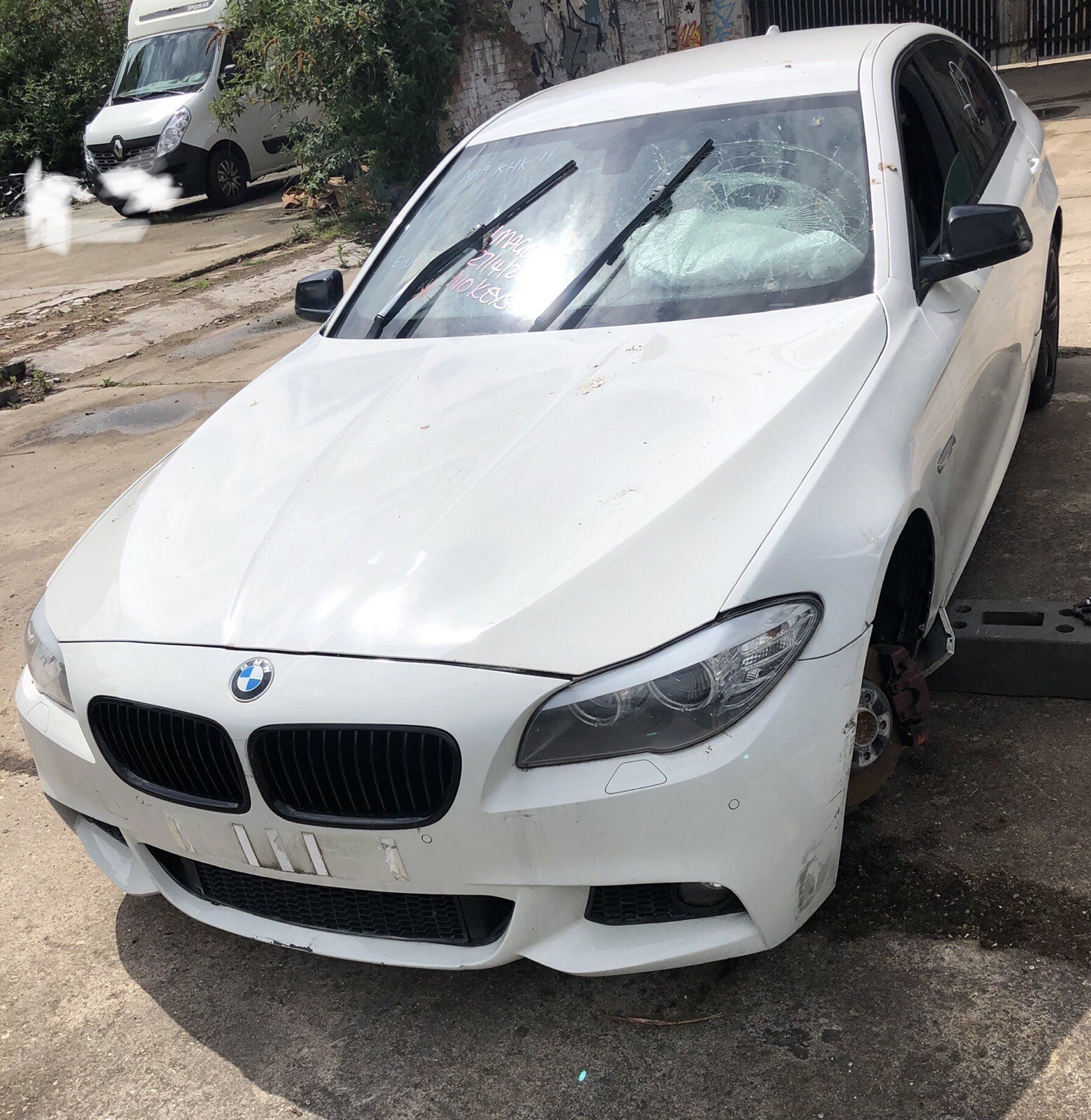 BMW 520D M SPORT F10 WHITE 5 SERIES 2.0 DIESEL BREAKING PARTS SPARES ...