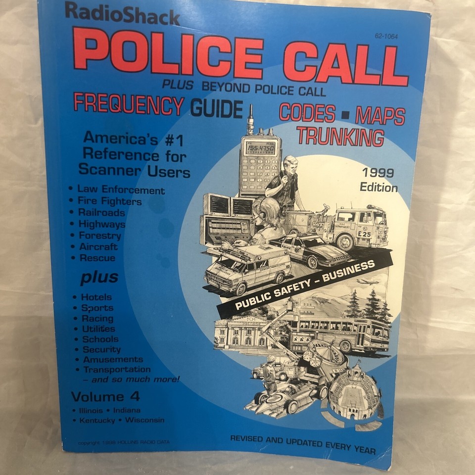 VINTAGE 1999 RADIO SHACK BEYOND POLICE CALL RADIO GUIDE SCANNER ...