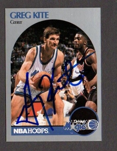 Greg Kite 1990-91 NBA Hoops authentic autographed card Magic | eBay