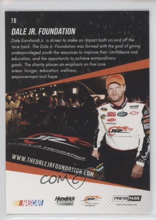 2014 Press Pass Giving Back Dale Earnhardt Jr #78 HOF w1s | eBay
