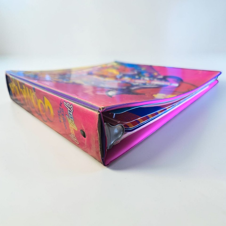 Vintage 1990s Lisa Frank Hollywood Bear 3-Ring Binder Stuart Hall Made ...