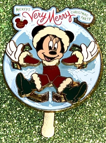 DISNEY WDW 2004 MVMCP CHRISTMAS PARTY MINNIE MAKING SNOW ANGELS LE 2000 ...
