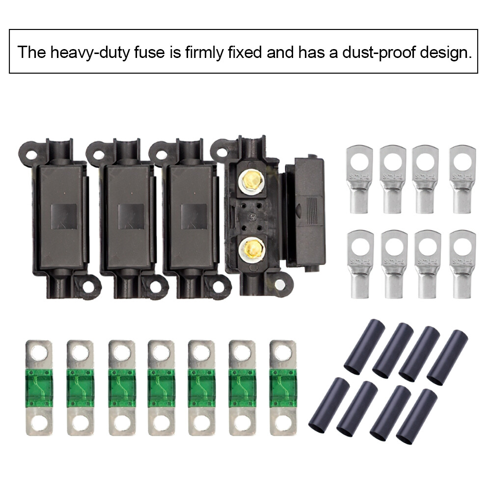 40A Fuse Kit 4 ANS Holders 7 x 40 AMP Fuses 8 x Heat Shrink for Car ...