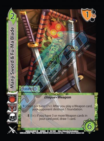 4X-Manji Sword & Fu-Ma Blade-SCVI01Soul Calibur VI-Universus (UFS) | eBay