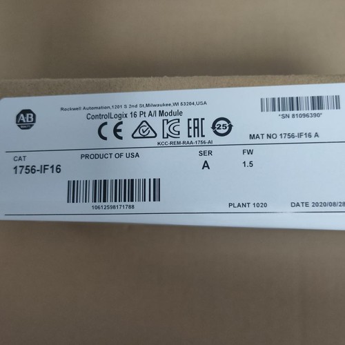 Allen Bradley 1756-IF16 /A ControlLogix 16-P Current/Voltage Analog ...