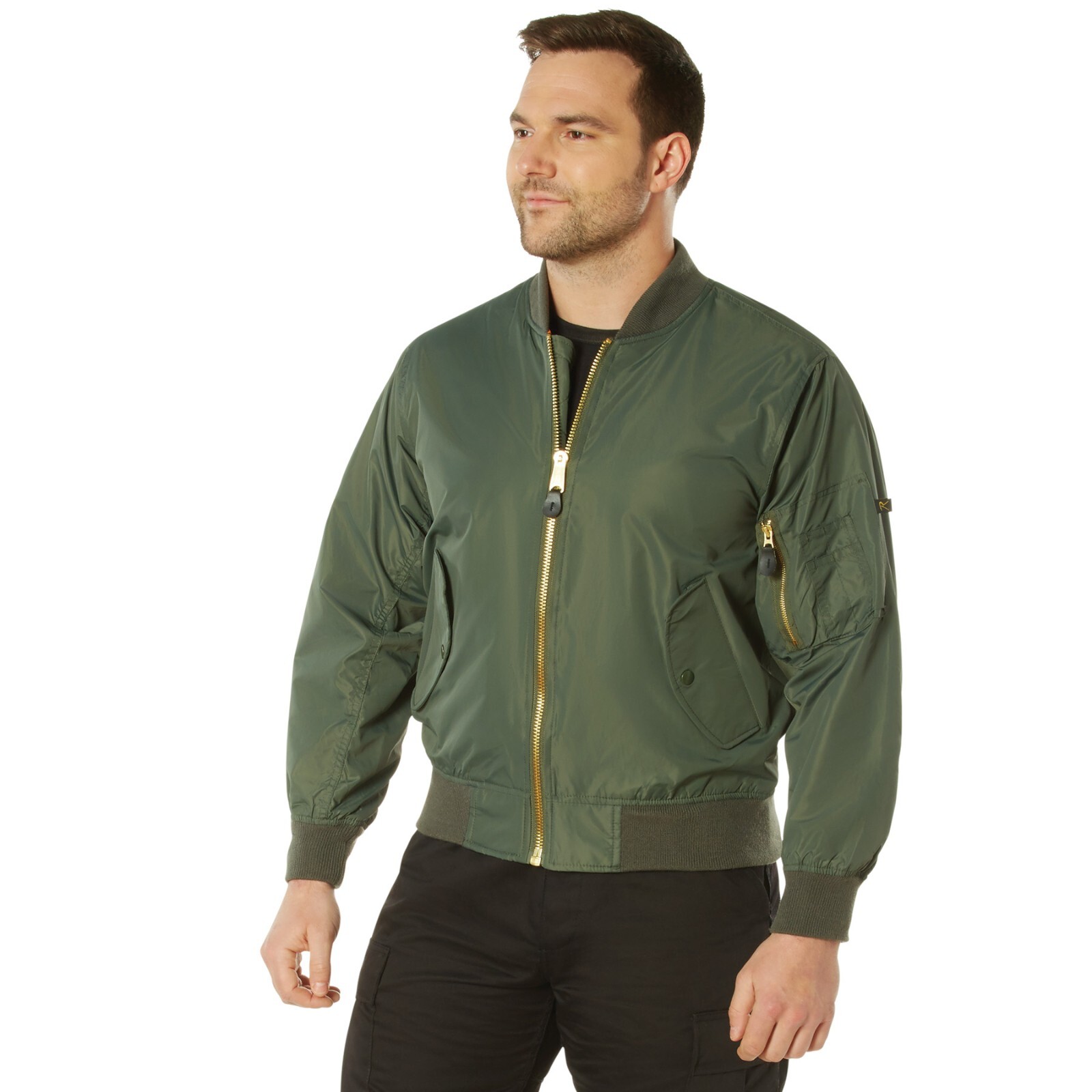 Mens Lightweight MA-1 Flight Jacket - Rothco Military Air Force Style ...