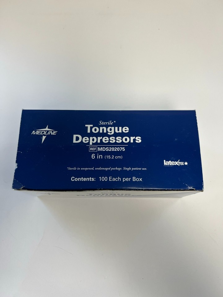 Medline Tongue Depressors MDS202075 100/Box | eBay