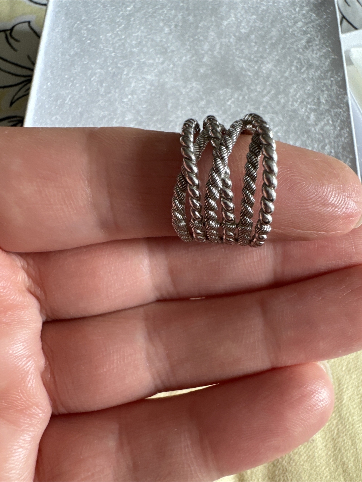 Judith Ripka 925 Ring Twisted Rope Design. | eBay