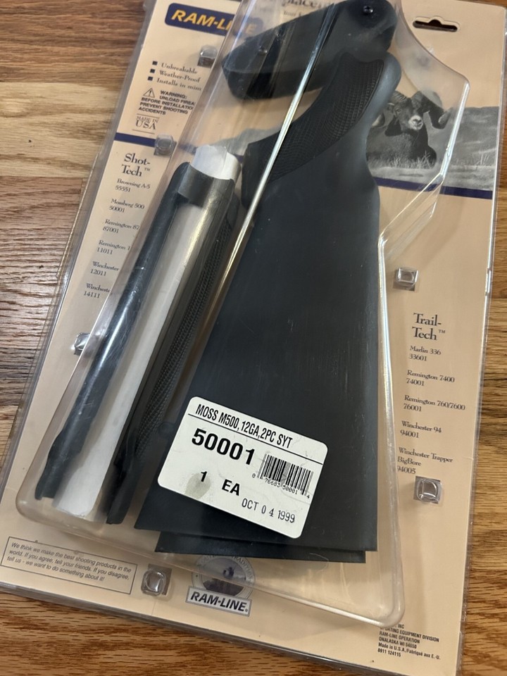 Mossberg Model 500 Shotgun, Ram-Line Stock Set, Synthetic- # 50001, MOL ...