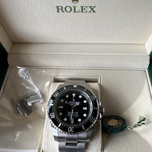 Rolex Sea-Dweller Deepsea 126600 Black Dial No Cyclops Worn Once | eBay