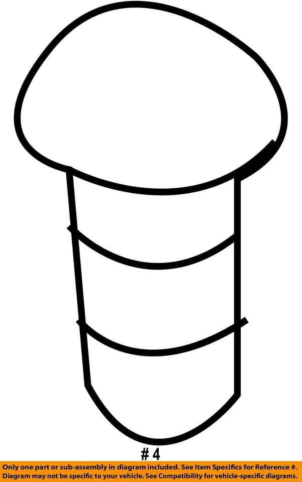 GM OEM 04-11 Aveo Bumper Components-Side Bracket Bolt 94520220 | eBay