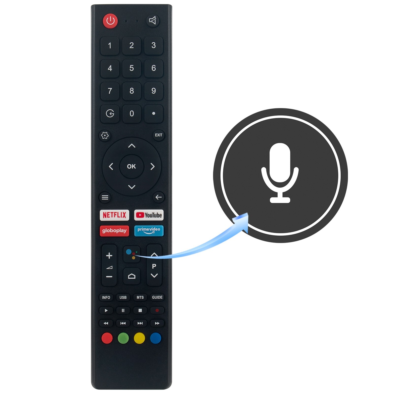 New Replacement Voice Search Remote Control for PHILCO Smart TV LED ...