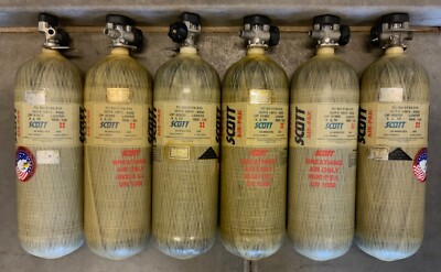 Scott 4500PSI 60MIN Firefighter SCBA Bottle Tank Cylinder Mfr 2000 ...