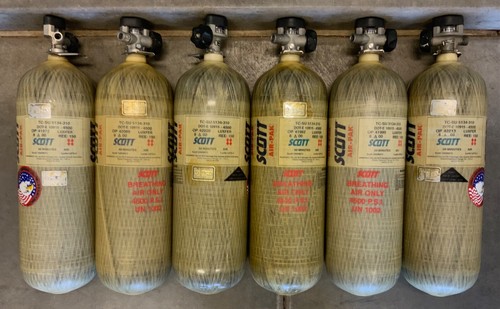 Scott 4500PSI 60MIN Firefighter SCBA Bottle Tank Cylinder Mfr 2000 ...