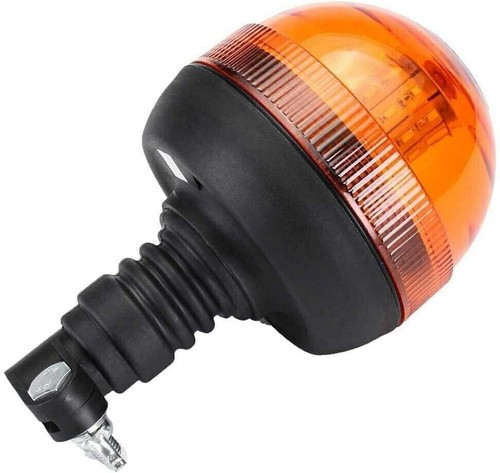 40 Led Beacon Warning Flashing Rotating Orange Flexible Din Pole ...