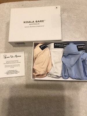 Koala Bare Australia Bamboo Underwear Women’s Size Small 3 Pack | eBay