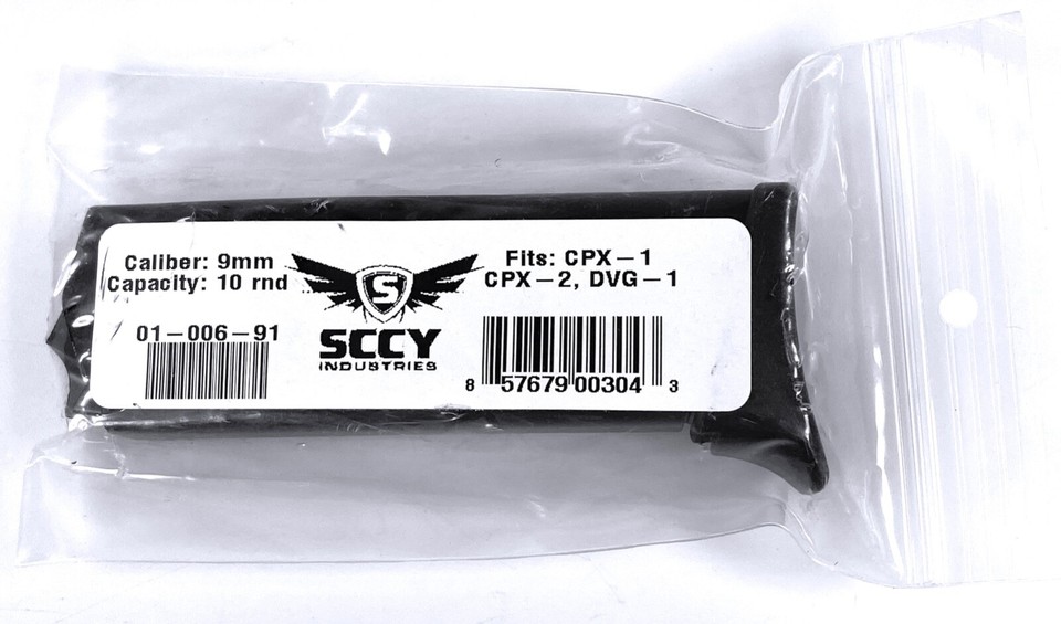 SCCY 9mm 10rd Blue Steel Magazine (CPX-1, CPX-2, DVG-1) **2 PACK ...