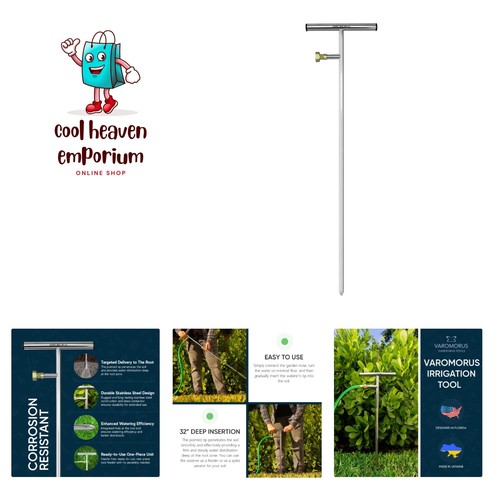 Stainless Steel Deep Root Feeder for Tree Watering Spike Tool ...