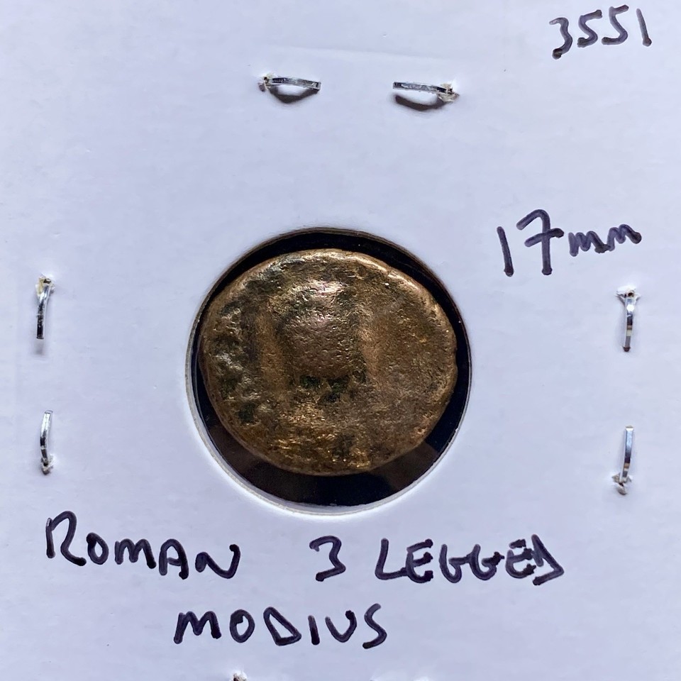 41-54AD Claudius I Quadrans 3 Leg Modius 2000 Year Old Ancient Roman ...