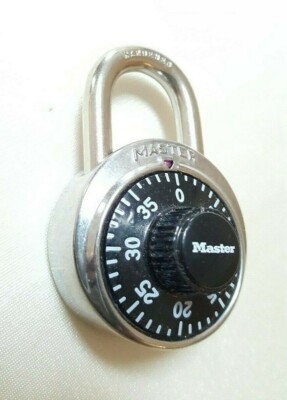 Master Lock 3 Digit Combination #3715M Stainless Steel Hardened New ...