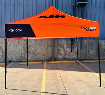 KTM PORTABLE SHELTER/EZ UP/CANOPY/POP UP TENT ORANGE - UPW247120 | eBay
