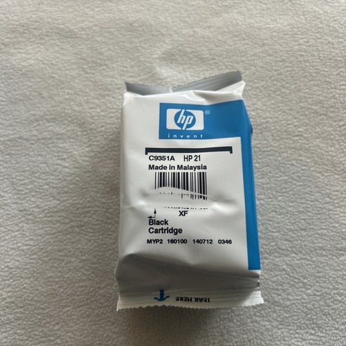 Genuine OEM HP 21 Black Ink Cartridge C9351A EXPIRED | eBay