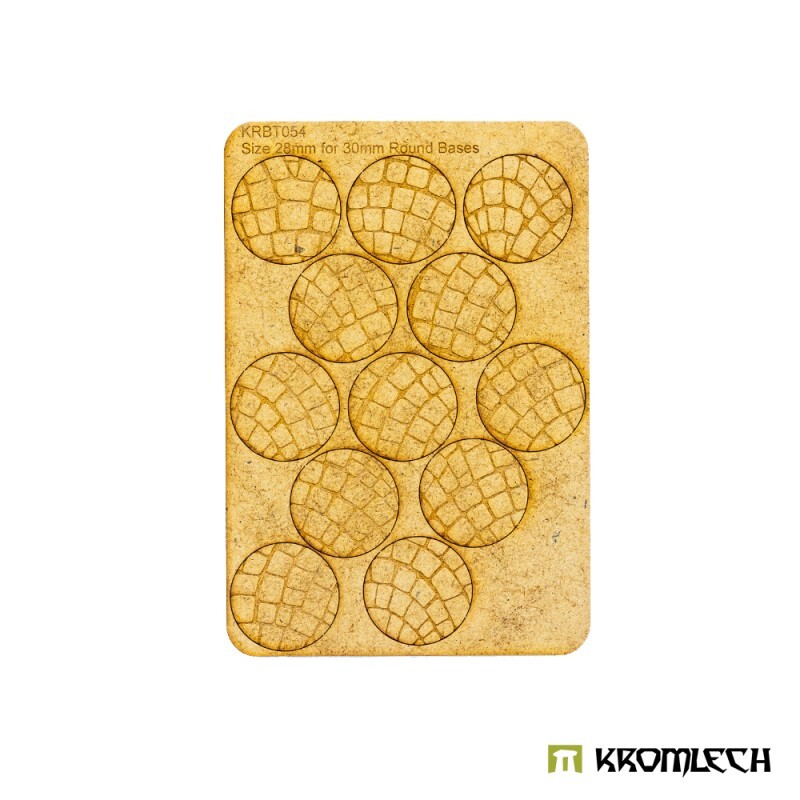 Kromlech Accessories: Cobblestone 30mm Round Base Toppers Warhammer D&D ...
