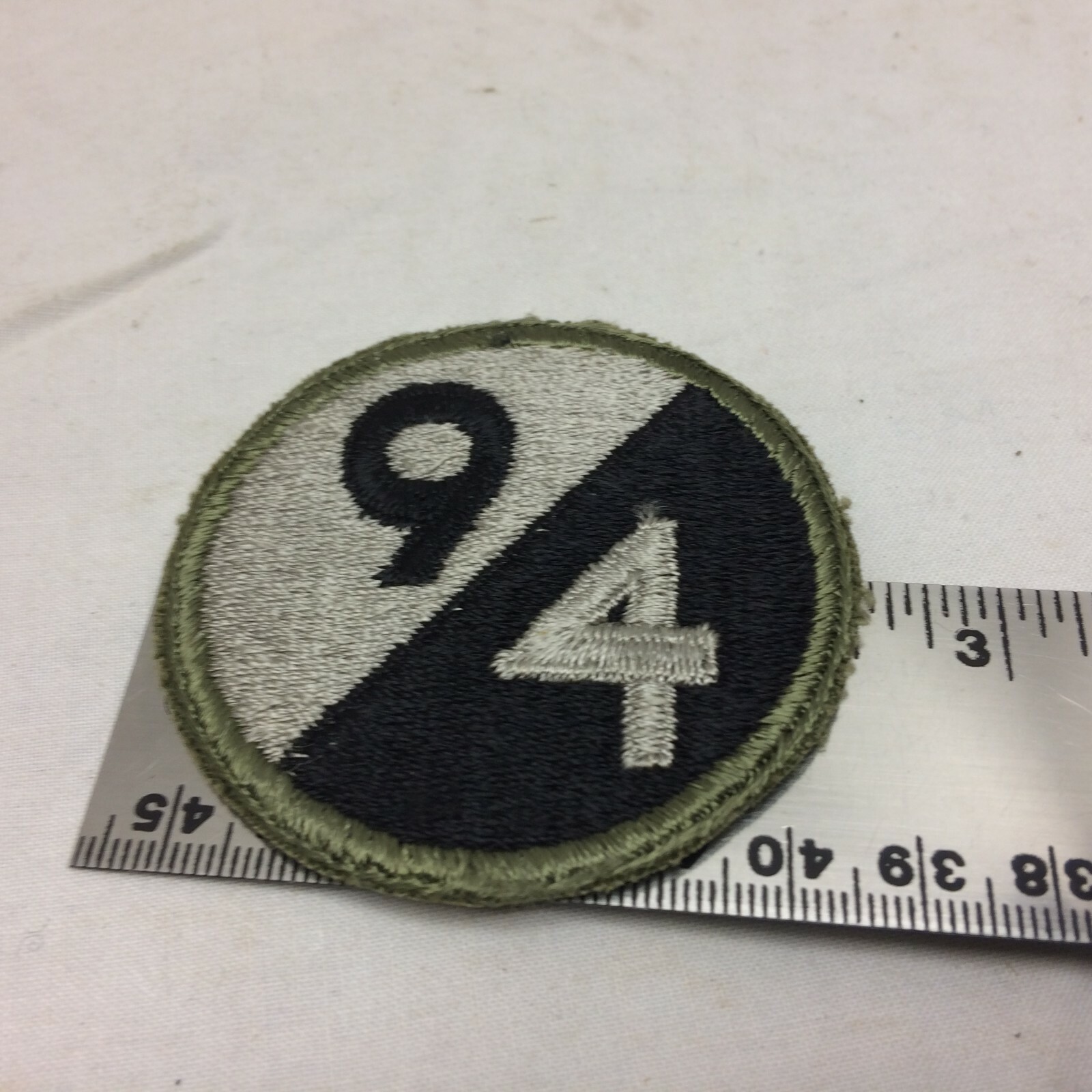 Vtg Military Patch 94th Infantry Division Emblem OD Green Border ...