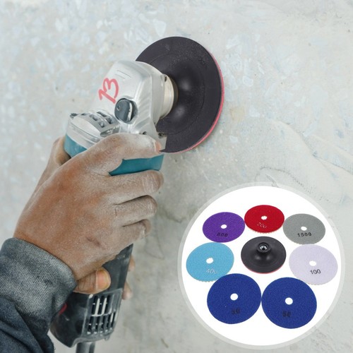 8Pcs Polishing Discs for Wet Use Marble Granite Concrete Pad | eBay