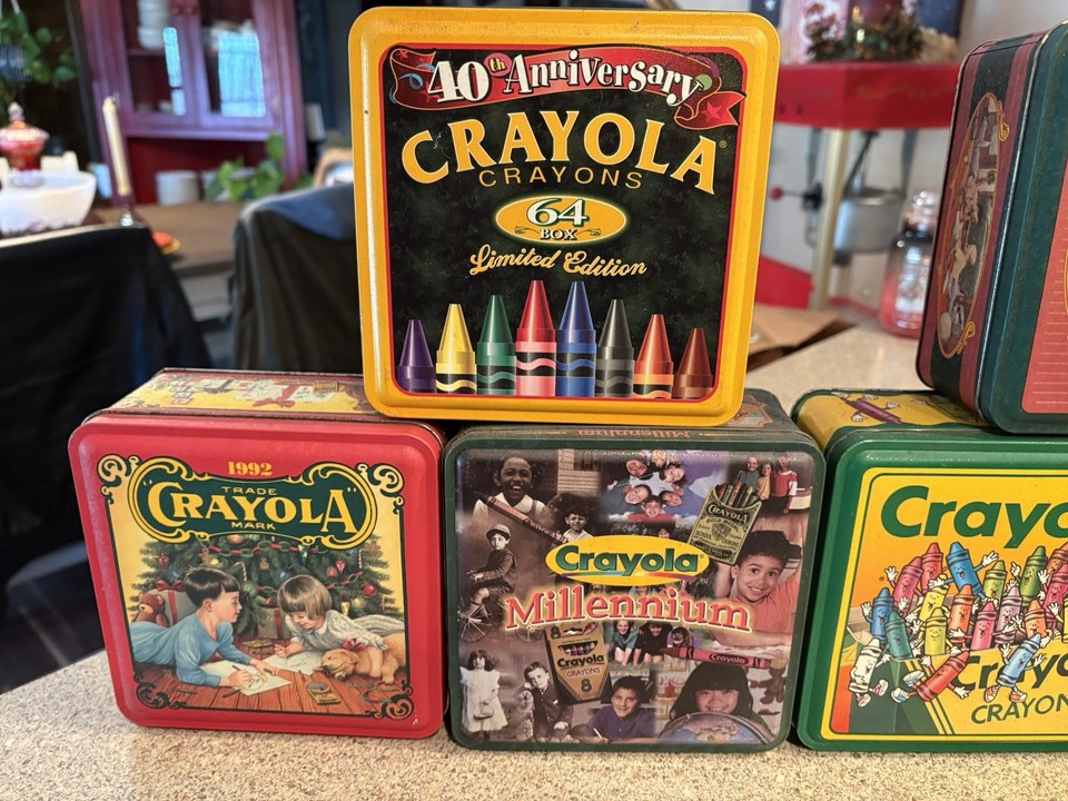 Lot Of 6 Vintage Crayola Crayon Tins | eBay