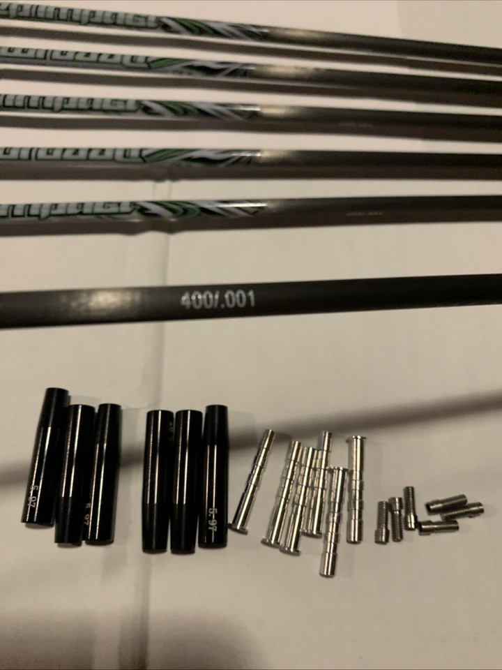 BLACK EAGLE DEEP IMPACT ARROWS-6 Pack, .001 , 400 Spine, 3 Blazer Vanes ...
