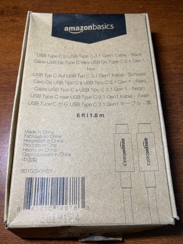 AmazonBasics USB Type-C to USB Type-C 3.1 Gen1 Adapter Charger Cable ...