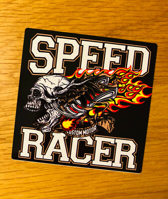 SPEED RACER Aufkleber Sticker Outlaw HELLS Skull Totenkopf Bike 81 ...