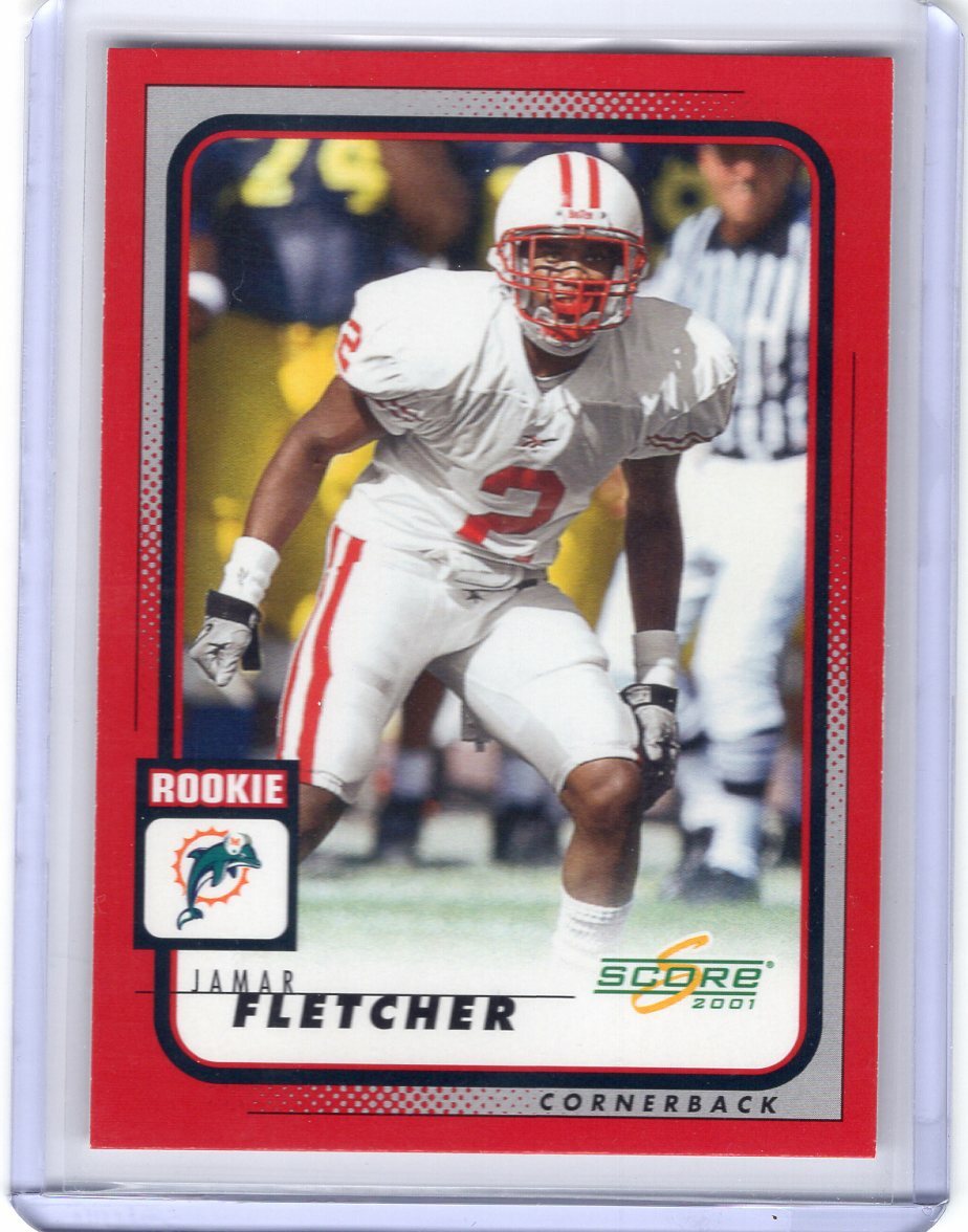 JAMAR FLETCHER 2001 Score SHORTPRINTED ROOKIE CARD #329 - DOLPHINS | eBay
