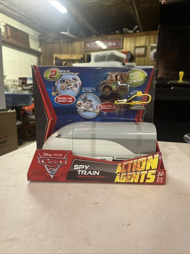 New Disney Pixar Cars 2 Action Agents Stephenson Spy Train Playlet ...