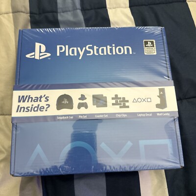 Playstation Collector's Box - Cap, Pins, Coaster, Clips, Decal, Wall ...
