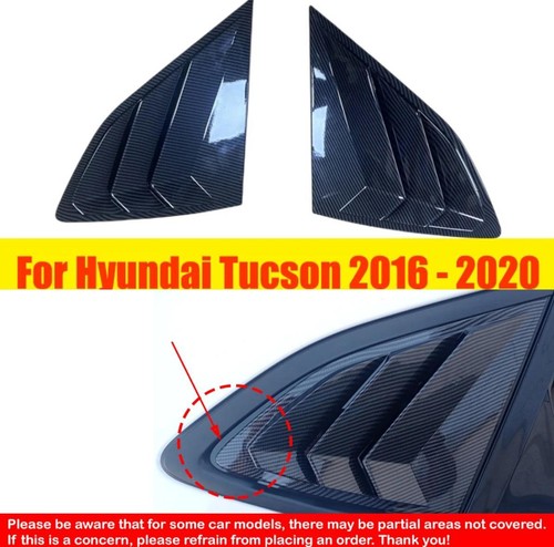 Carbon Fiber Side Window Quarter Louver Cover Trim For Hyundai Tucson ...