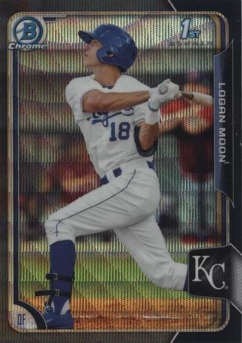 2015 Bowman - Chrome Prospects Logan Moon #BCP10 Black Wave Refractor ...