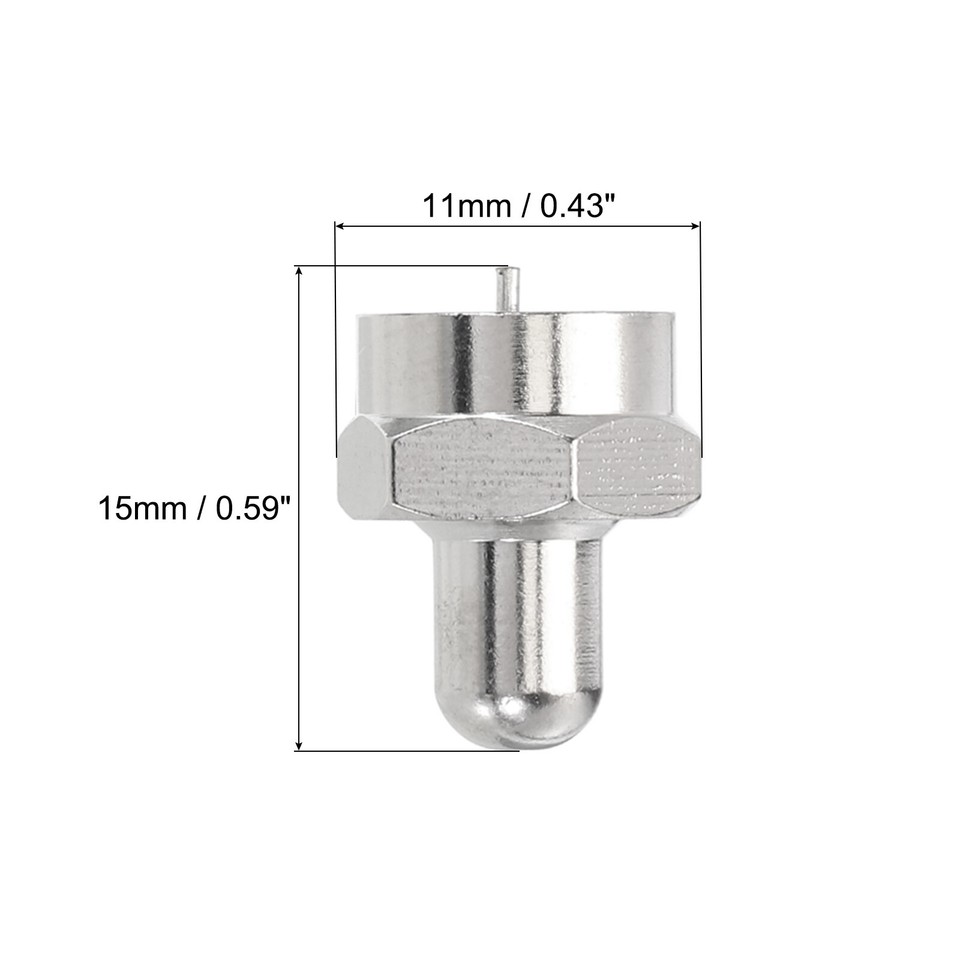 75 Ohm Coax Cap Coaxial Terminator 2pcs F Male RF End Caps Adapter ...