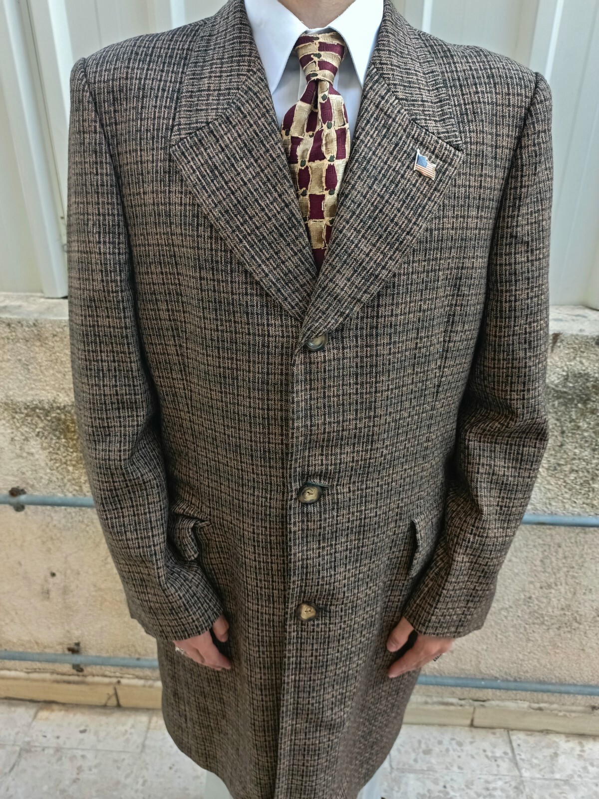 1960s vintage bespoke handtailored all worsted classi… - Gem