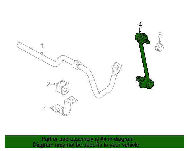 48830-33040 Toyota Link ASSY Rear Stabilizer RH 4883033040 Genuine OEM ...