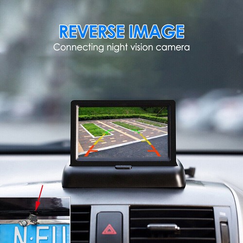 New 5" HD Backup Camera Car Monitor Rear Camera View Parking System ...